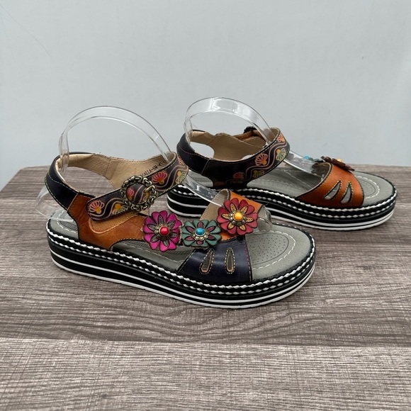 L’artiste | Shoes | Lartiste Spring Step Laga Platform Floral Art ...